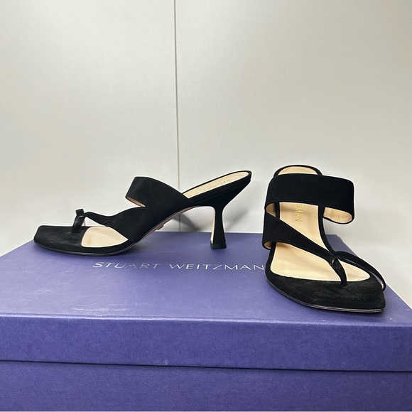 Stuart Weitzman | Shoes | Stuart Weitzman Suede Strappy Kitten Heels ...